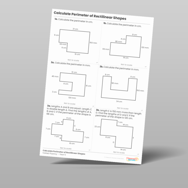 Classroom Secrets | Collection Page Year 5 Calculate Perimeter of ...