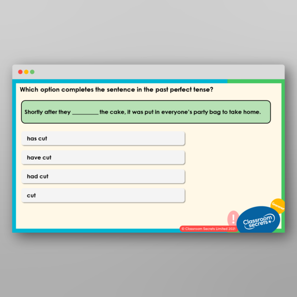 Classroom Secrets | Collection Page Year 5 Using the Past Perfect Form