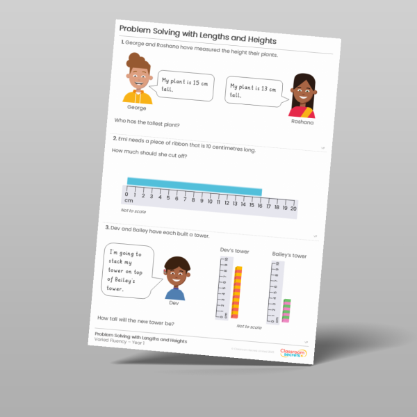 Classroom Secrets | Collection Page Year 1 Problem Solving with Lengths ...