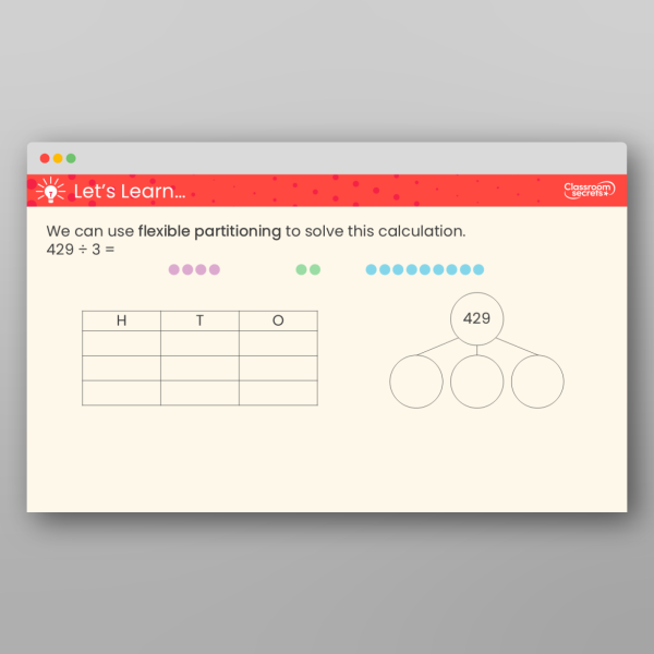 Classroom Secrets | Collection Page Year 4 Divide a 3-Digit Number by a ...