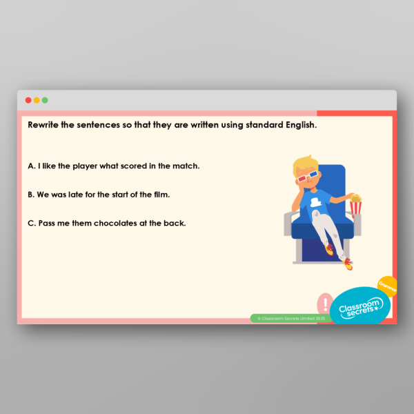 Classroom Secrets | Collection Page Year 4 Consolidation of Writing ...