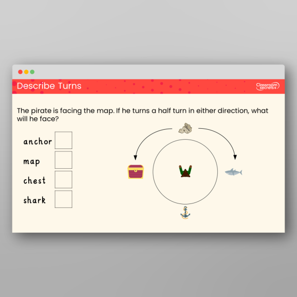 Classroom Secrets | Collection Page Year 1 Describe Turns