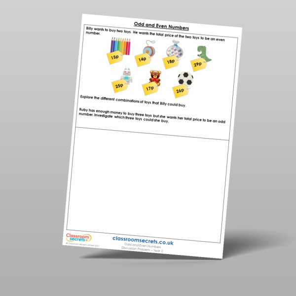 Classroom Secrets | Collection Page Year 2 Odd and Even Numbers