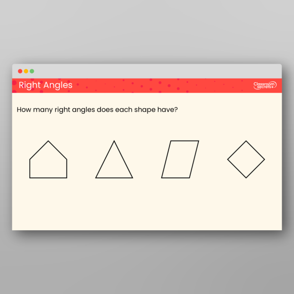 Classroom Secrets | Collection Page Year 3 Right Angles