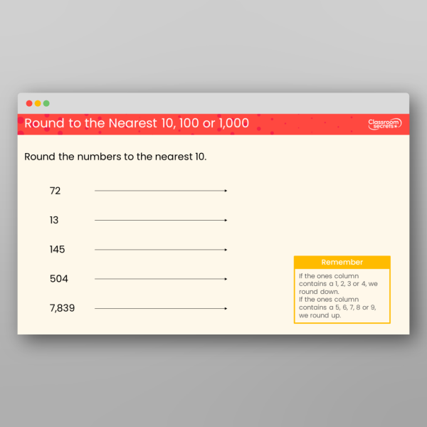 Year 4 Round To The Nearest 10 100 Or 1 000 Teaching Ppt Resource ...