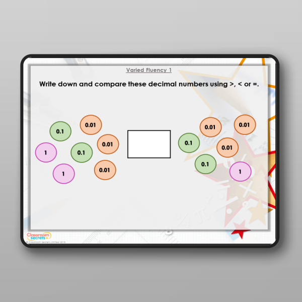 Year 4 Compare Decimals Modelling Ppt Resource | Classroom Secrets