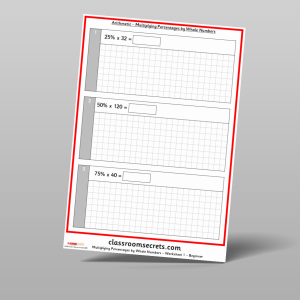 Ks2 Multiplying Percentages By Whole Numbers Arithmetic Test Resource ...