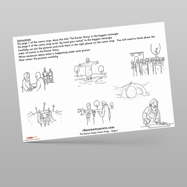 KS1 And Ks2 The Easter Story Comic Strip Resource | Classroom Secrets