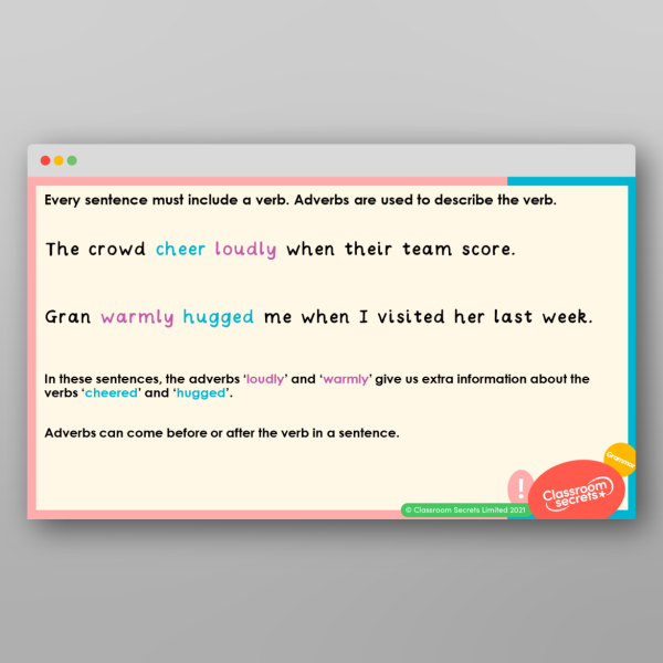 Year 2 Recognising And Using Adverbs In Sentences Teaching Ppt Resource ...