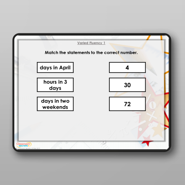 Year 3 Days And Hours Modelling Ppt Resource | Classroom Secrets