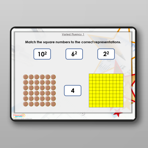 Year 5 Square Numbers Modelling Ppt Resource | Classroom Secrets