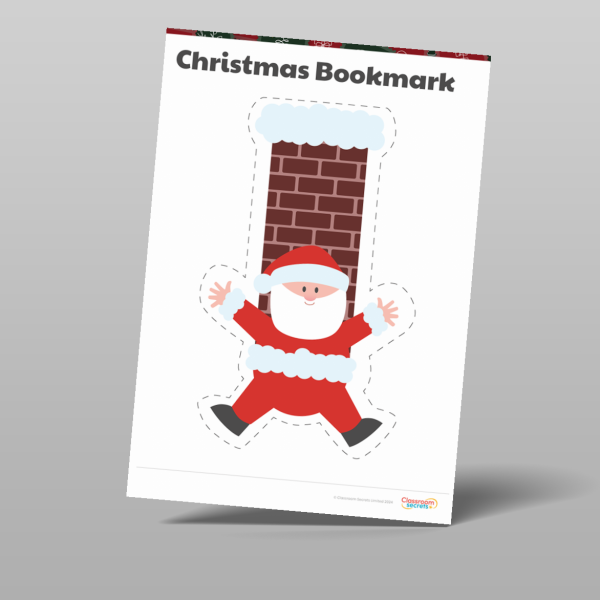 Christmas Bookmark Santa Resource | Classroom Secrets