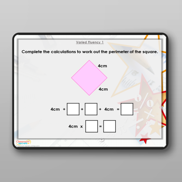 Year 3 Calculate Perimeter Modelling Ppt Resource | Classroom Secrets