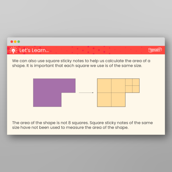 Year 4 What Is Area Teaching Ppt Resource | Classroom Secrets
