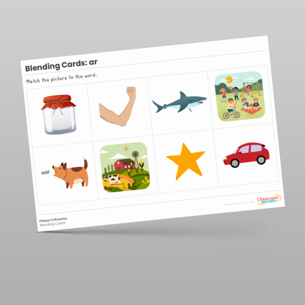 Eyfs Blending Cards Ar Resource | Classroom Secrets