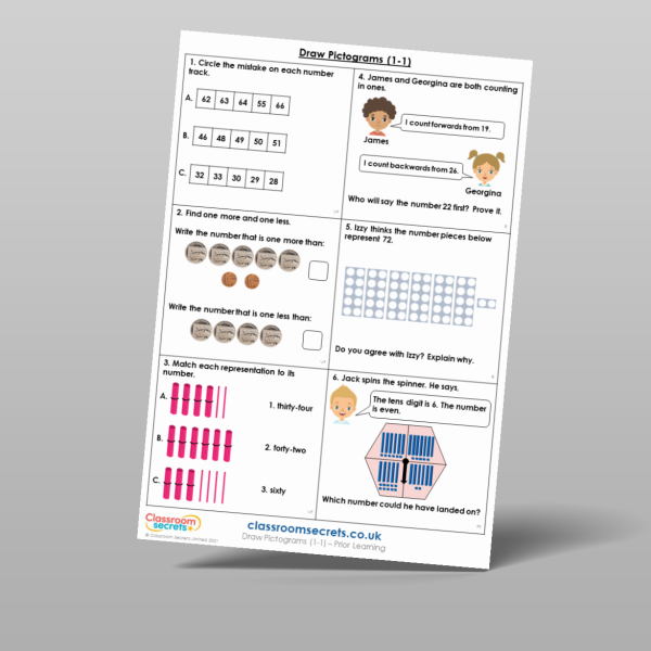 Year 2 Draw Pictograms 1 1 Prior Learning Resource | Classroom Secrets