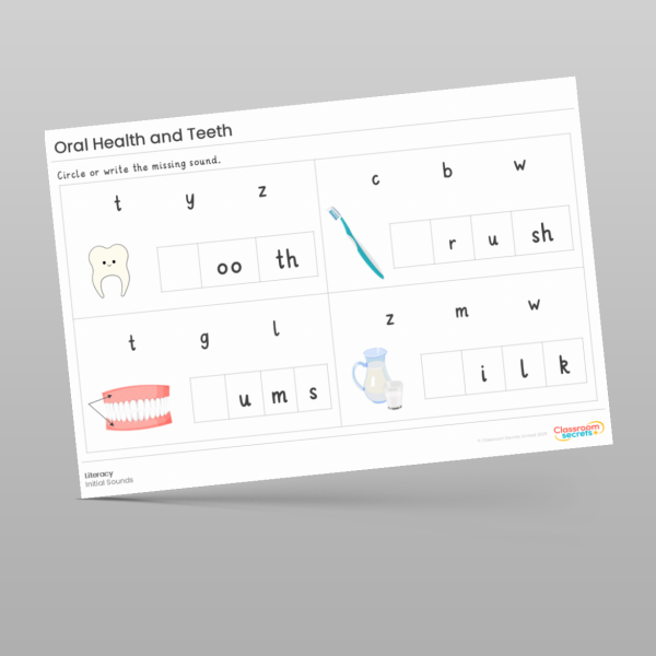 Eyfs Oral Health And Teeth Literacy Activities Resource | Classroom Secrets