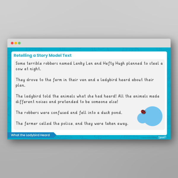 KS1 What The Ladybird Heard Writing Unit Teaching Ppt Resource ...