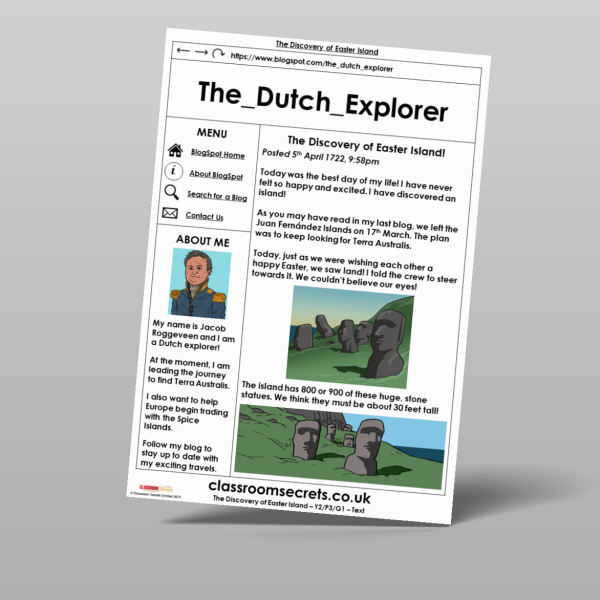 Year 2 The Discovery Of Easter Island Whole Class Guided Reading Pack ...