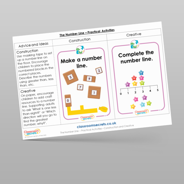 Year 1 The Number Line Practical Activities Resource | Classroom Secrets