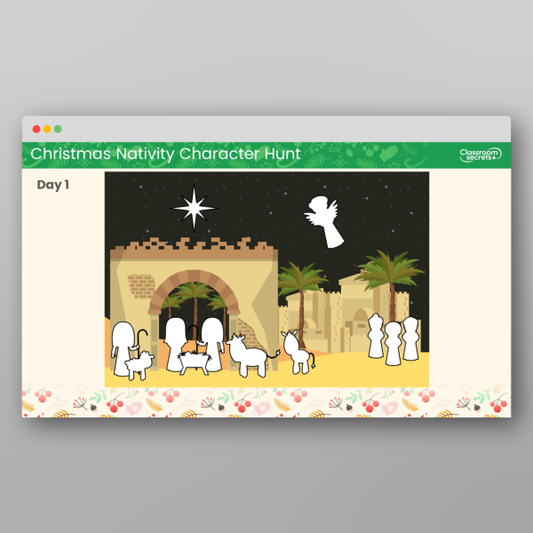 KS1 Christmas Nativity Character Hunt Resource | Classroom Secrets