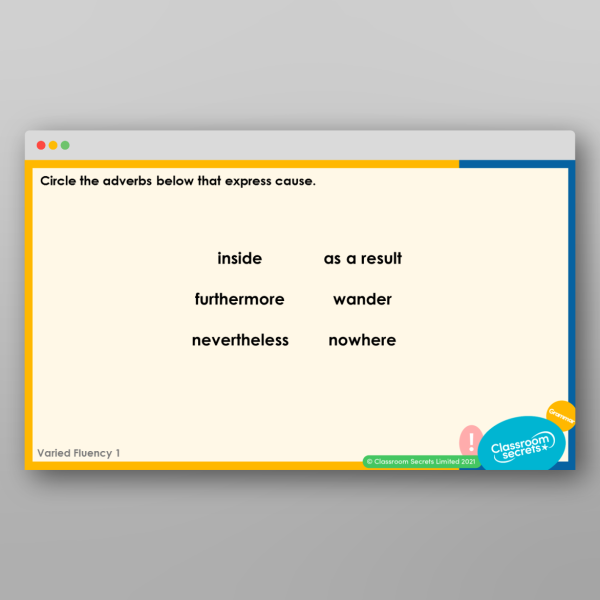 Year 3 Using Adverbs To Express Cause Teaching Ppt Resource | Classroom ...