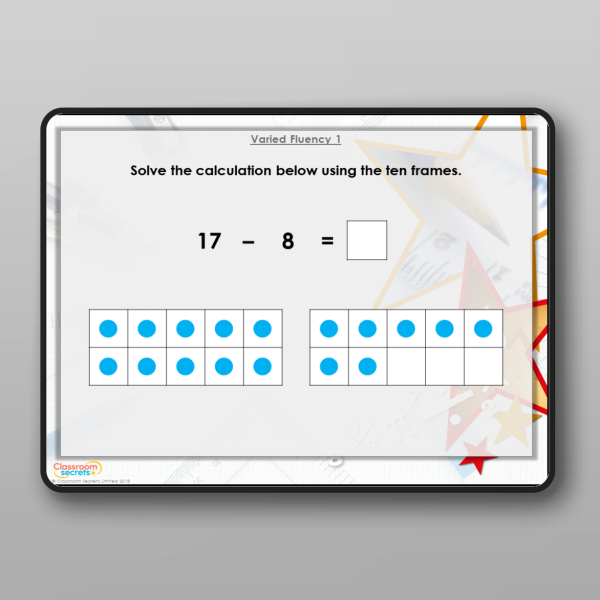 Year 1 Subtraction Crossing 10 Modelling Ppt Resource | Classroom Secrets