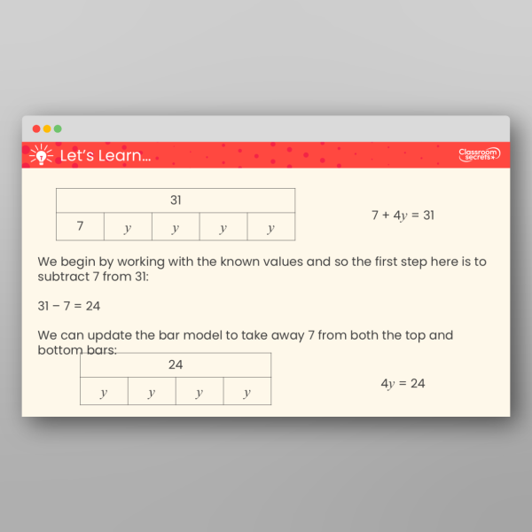 Year 6 Solve 2 Step Equations Teaching Ppt Resource | Classroom Secrets