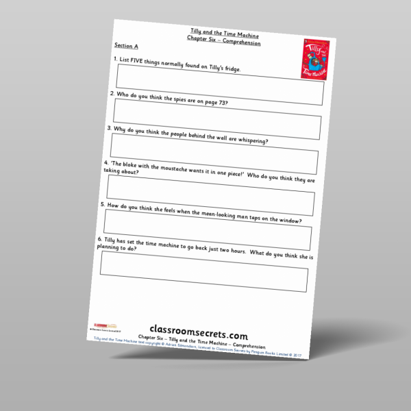 KS2 Tilly And The Time Machine Chapter 6 Whole Class Guided Reading ...