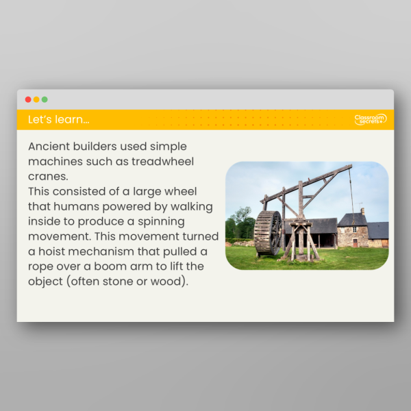 Year 5 How Do Mechanisms Make Life Easier Investigation Lesson Resource ...
