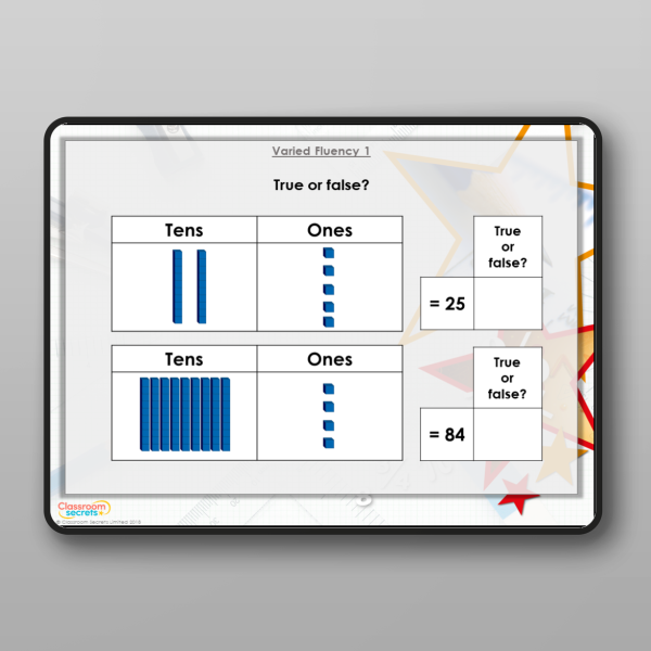 Year 1 Partition Into Tens And Ones Within 100 Modelling Ppt Resource | Classroom Secrets