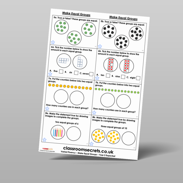 Year 2 Make Equal Groups Varied Fluency Resource | Classroom Secrets Year 2 Make Equal Groups Varied Fluency Resource | Classroom Secrets