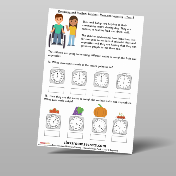 Year 3 Mass And Capacity Consolidation Activity Resource | Classroom ...