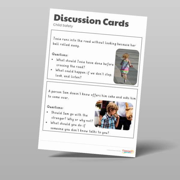 KS1 Child Safety Discussion Cards And Wordsearch Resource | Classroom ...