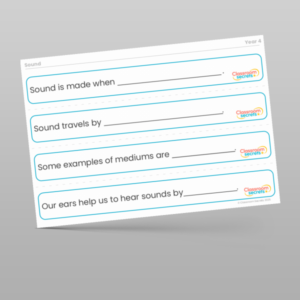 Year 4 Sound Stem Sentences Resource | Classroom Secrets