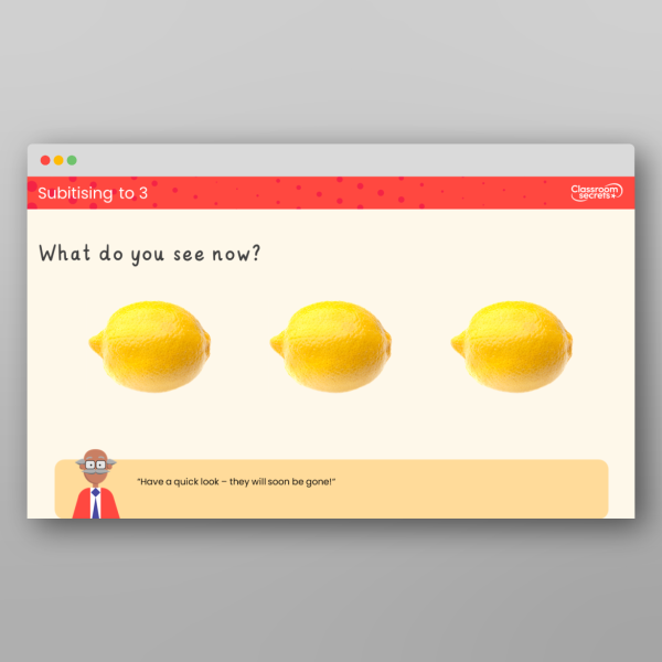 Eyfs Subitising To 3 Teaching Ppt Resource | Classroom Secrets