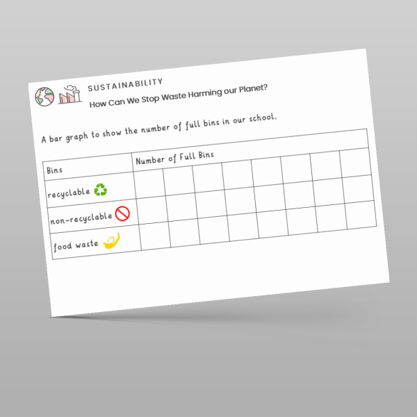 Eyfs Bin Bar Graph Worksheet Resource | Classroom Secrets