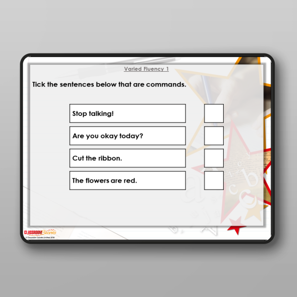 Year 2 Recognising Commands Modelling Ppt Resource | Classroom Secrets