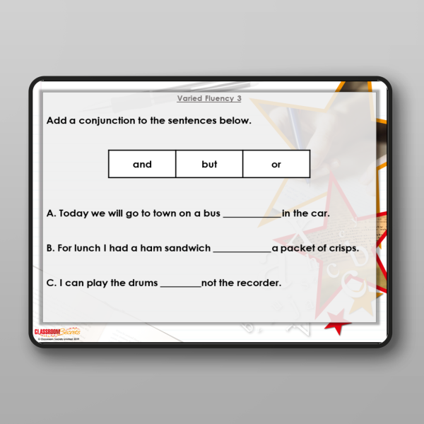 Year 1 Using And But And Or Modelling Ppt Resource | Classroom Secrets