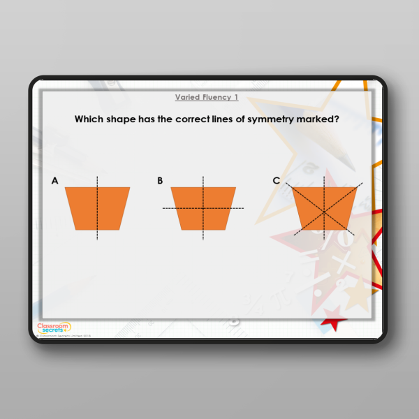 Year 4 Lines Of Symmetry Modelling Ppt 2 Resource | Classroom Secrets