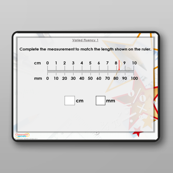 Year 3 Equivalent Lengths Centimetres And Millimetres Modelling Ppt 2 Resource Classroom Secrets