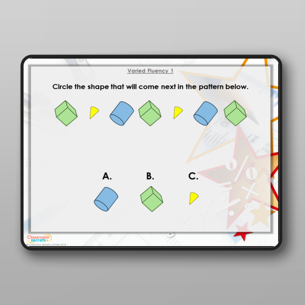 Year 2 Make Patterns With 3d Shapes Modelling Ppt Resource | Classroom Secrets
