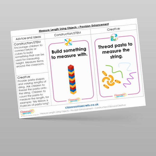 Year 1 Length And Height Provision Enhancement Resource | Classroom Secrets
