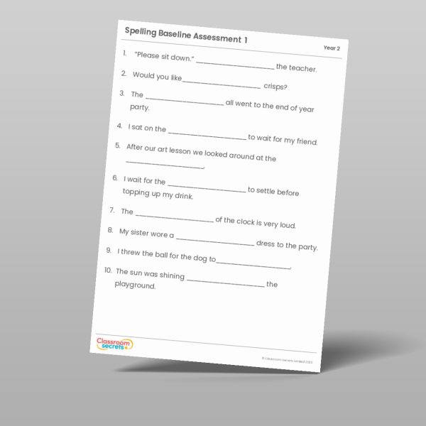 Year 2 Baseline Assessment 1 Resource | Classroom Secrets