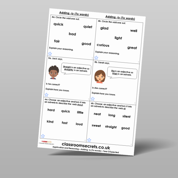 Year 2 Adding Ly Application And Reasoning Resource | Classroom Secrets