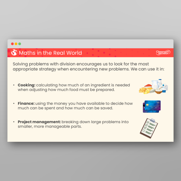 Year 6 Solve Problems With Division Teaching Powerpoint Resource ...