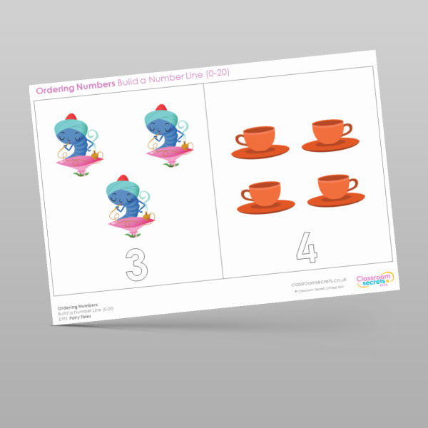 Eyfs Fairy Tales Build A Number Line Learning Activity Resource ...