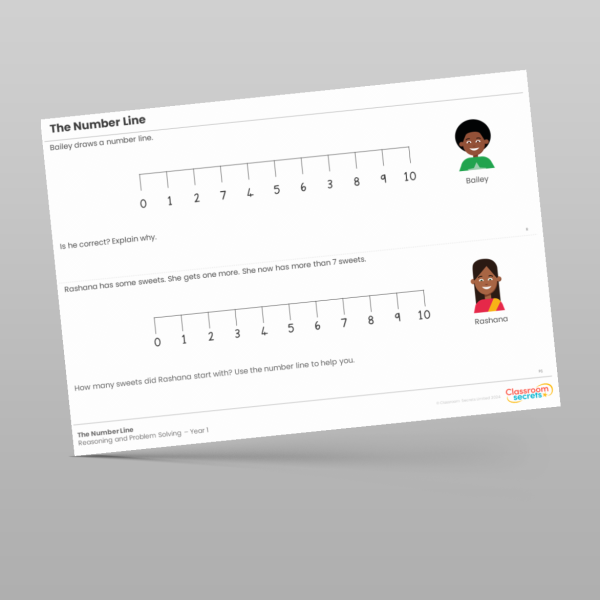 Year 1 The Number Line Reasoning And Problem Solving 2 Resource | Classroom Secrets