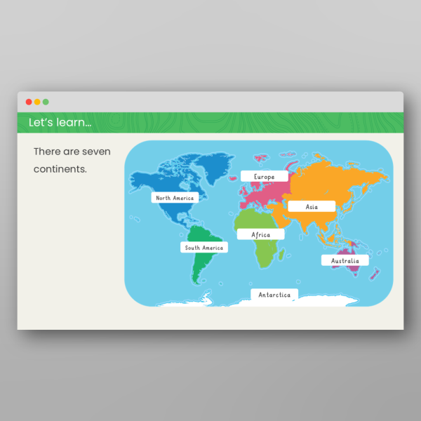 KS1 The Seven Continents Geography Resource Resource | Classroom Secrets