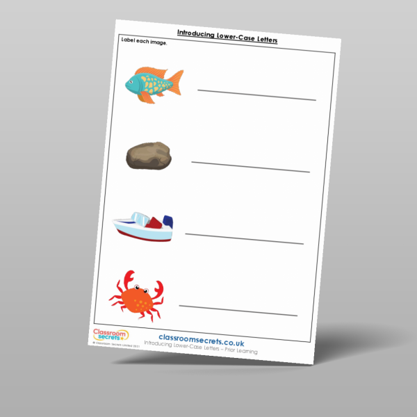 Year 1 Introducing Lower Case Letters Prior Learning Resource ...